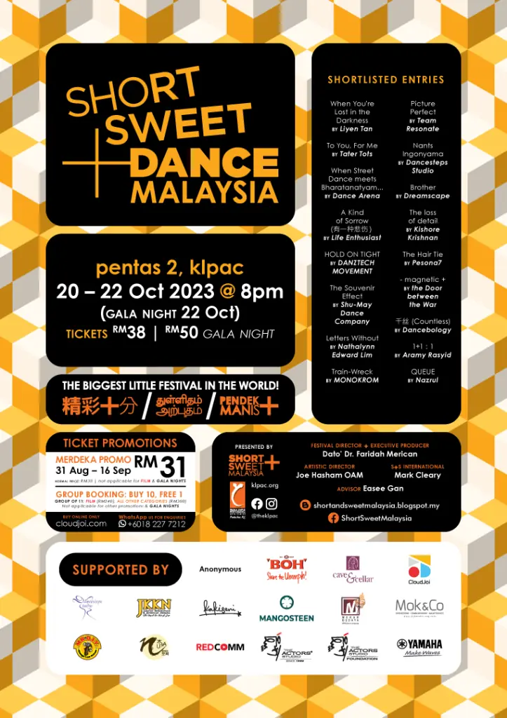 Short + Sweet Malaysia Festival 2023: Dance - The Kuala Lumpur ...